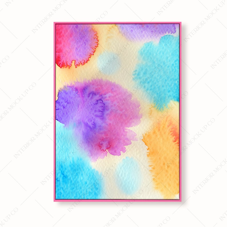 A2 Frame Mockup PSD Modern Floating Canvas Poster Wall Art Frames DIN ...