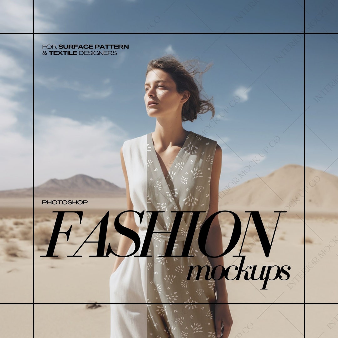 PSD Fashion Mockup Apparel Campaign Style, Realistic Template for ...