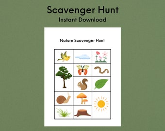 Earth Day Scavenger Hunt | Nature Scavenger Hunt | Earth Day April 22 ...