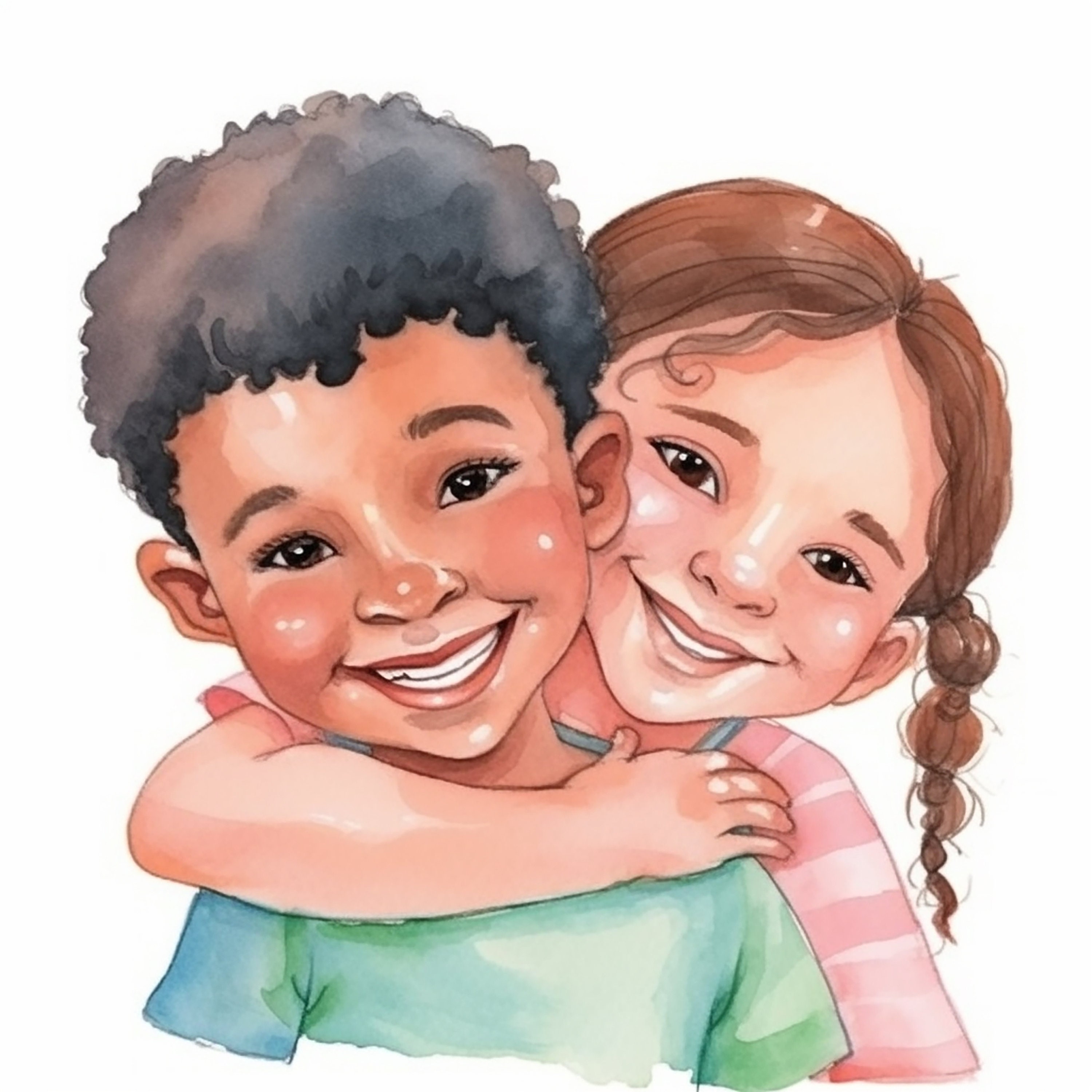 Best Friends Clipart, Best Friends Clip Art, Commercial Use, Digital ...