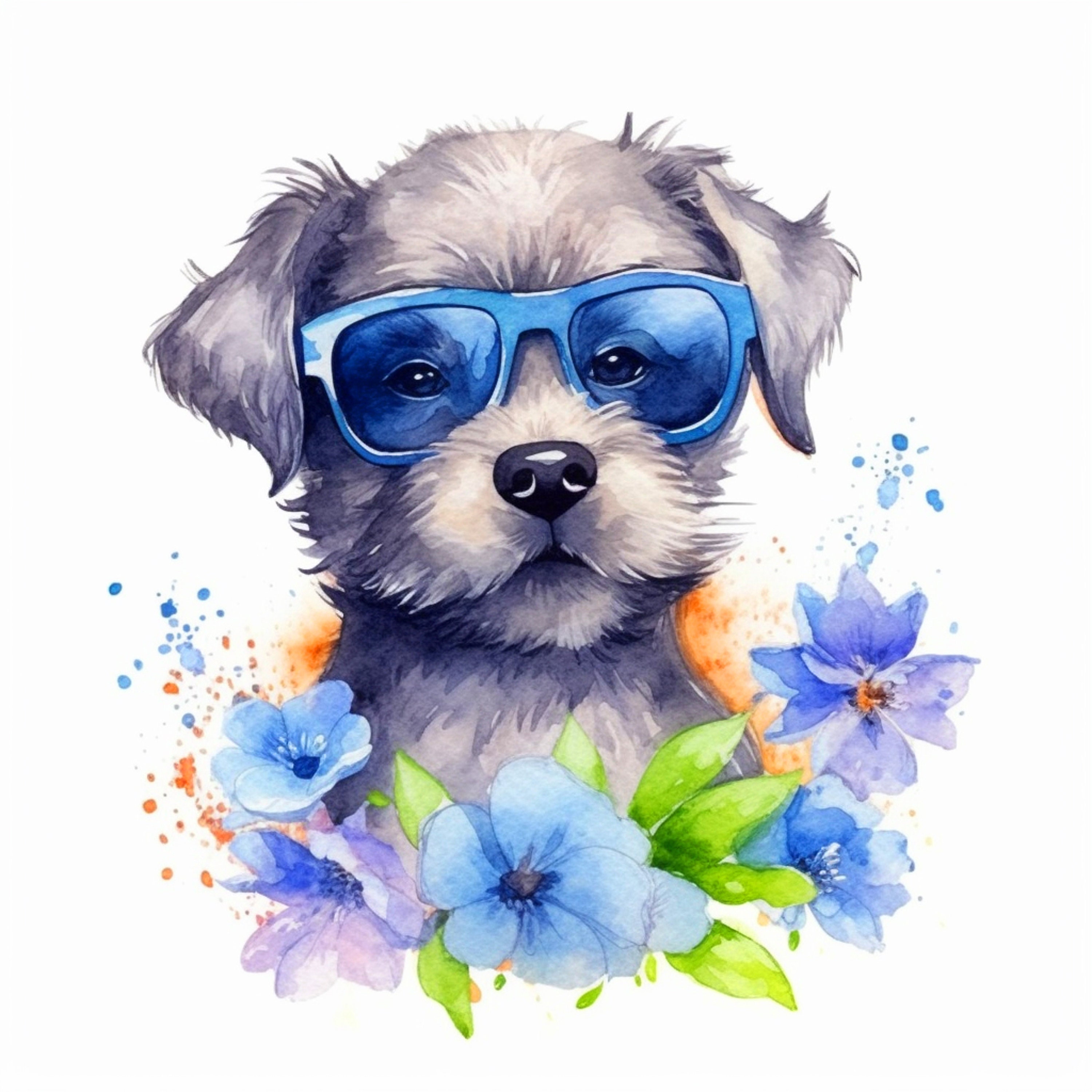 Watercolor Dogs Clipart, Dog Watercolor Clipart, Junk Journal, Instant ...