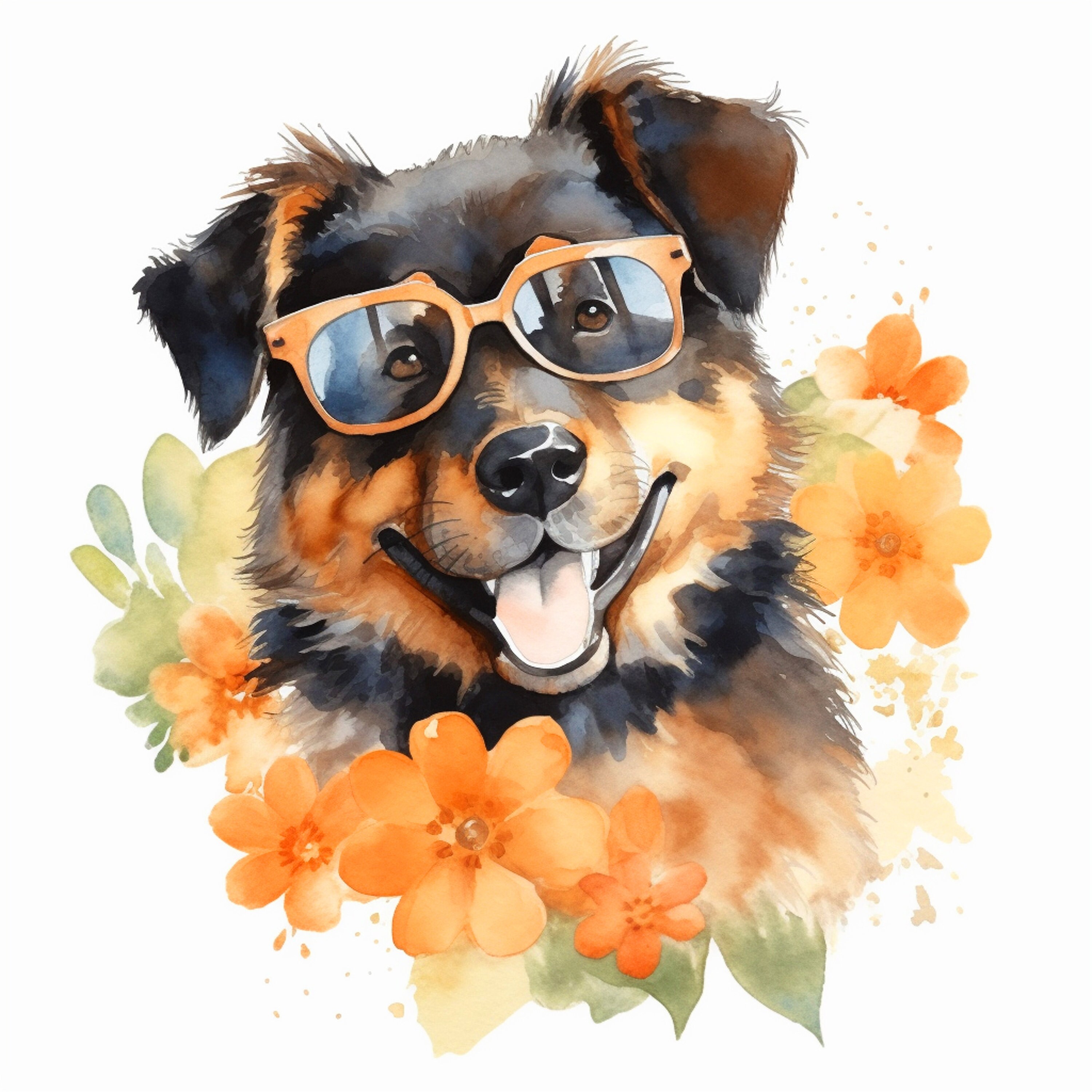 Watercolor Dogs Clipart Dog Watercolor Clipart Junk Journal - Etsy