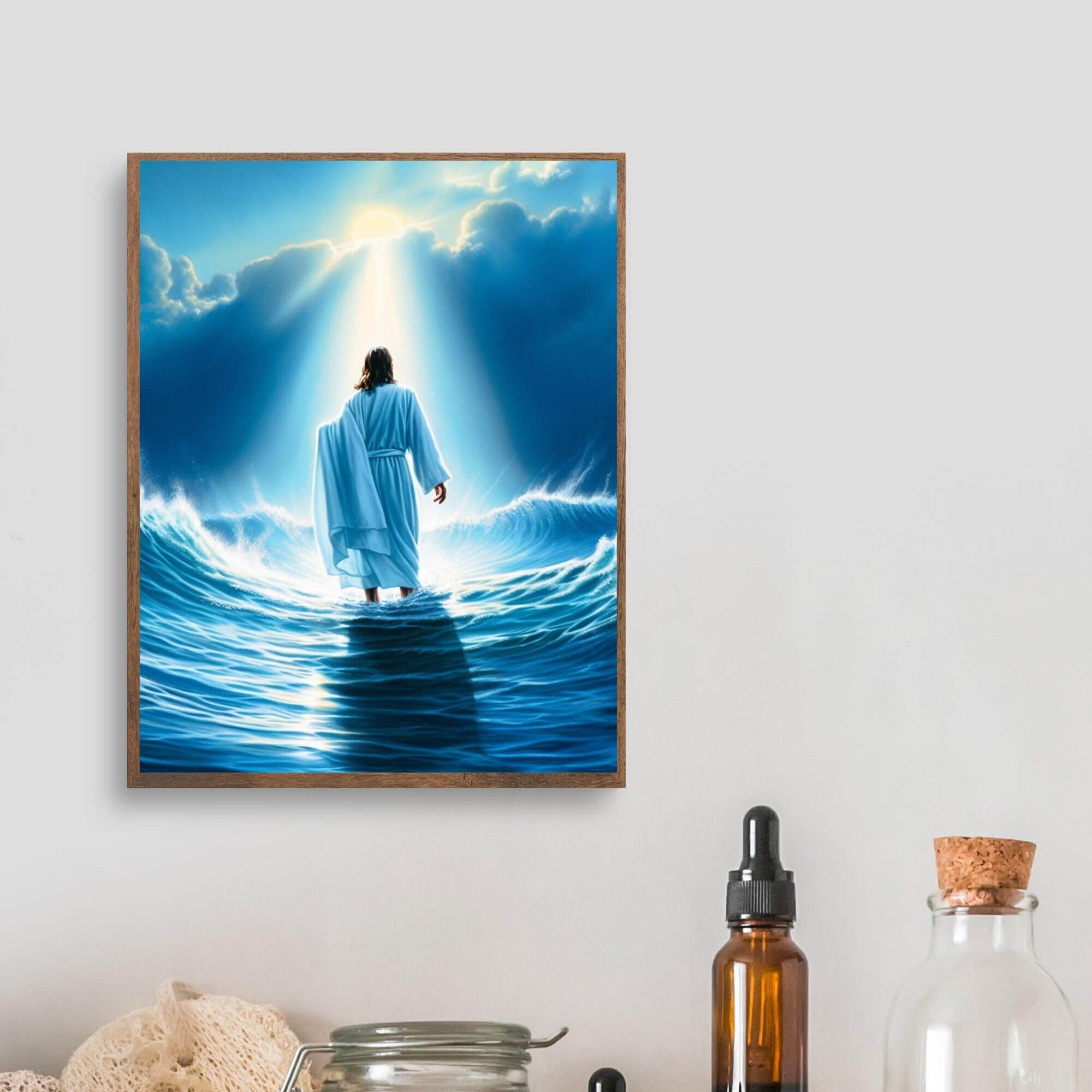 Jesus Walking on Water | Divine Prints | Heavenly Art Prints | Son of ...