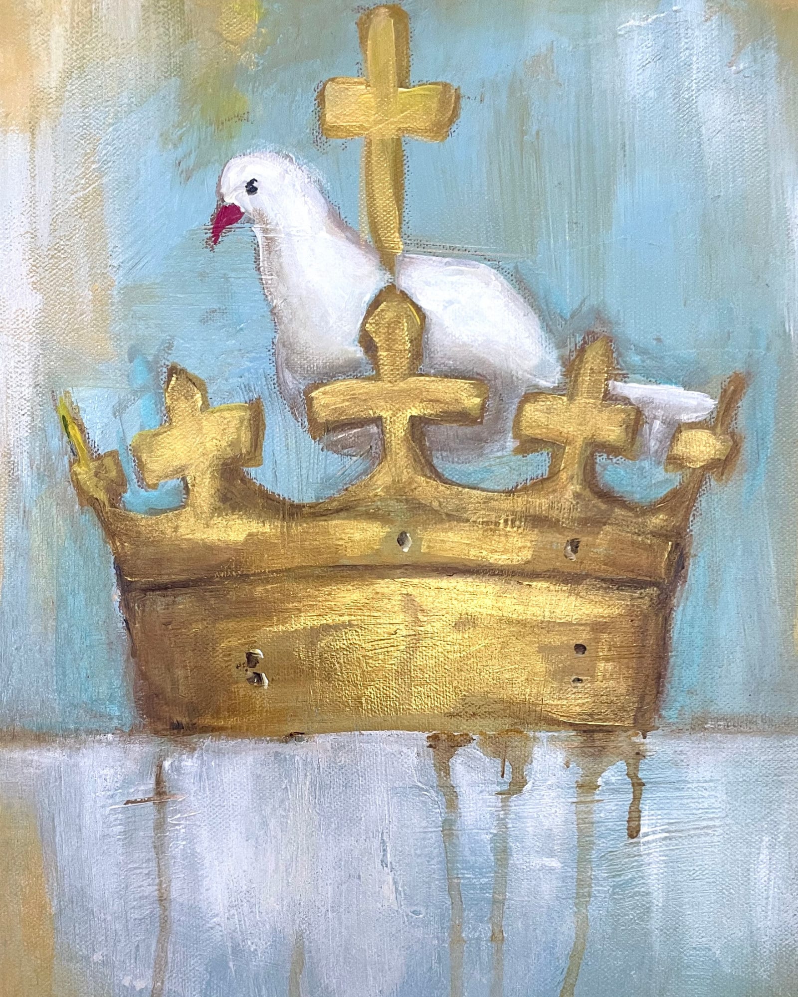 Christian Giclee God Dove Holy Spirit Art Prints Trinity Original Art ...