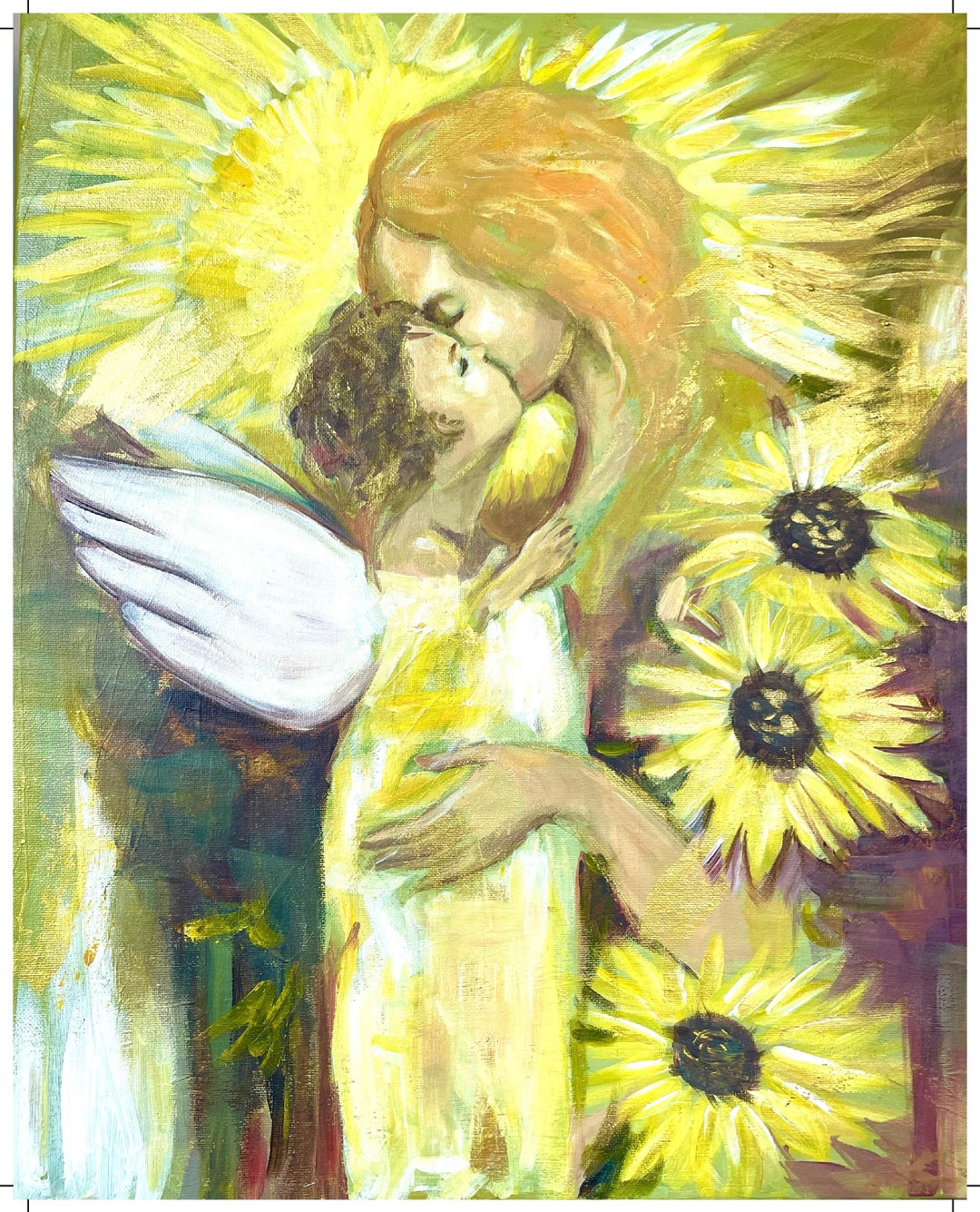 Custom Portrait/ Commissioned Art/ Healing Loss of Child Angel Baby ...