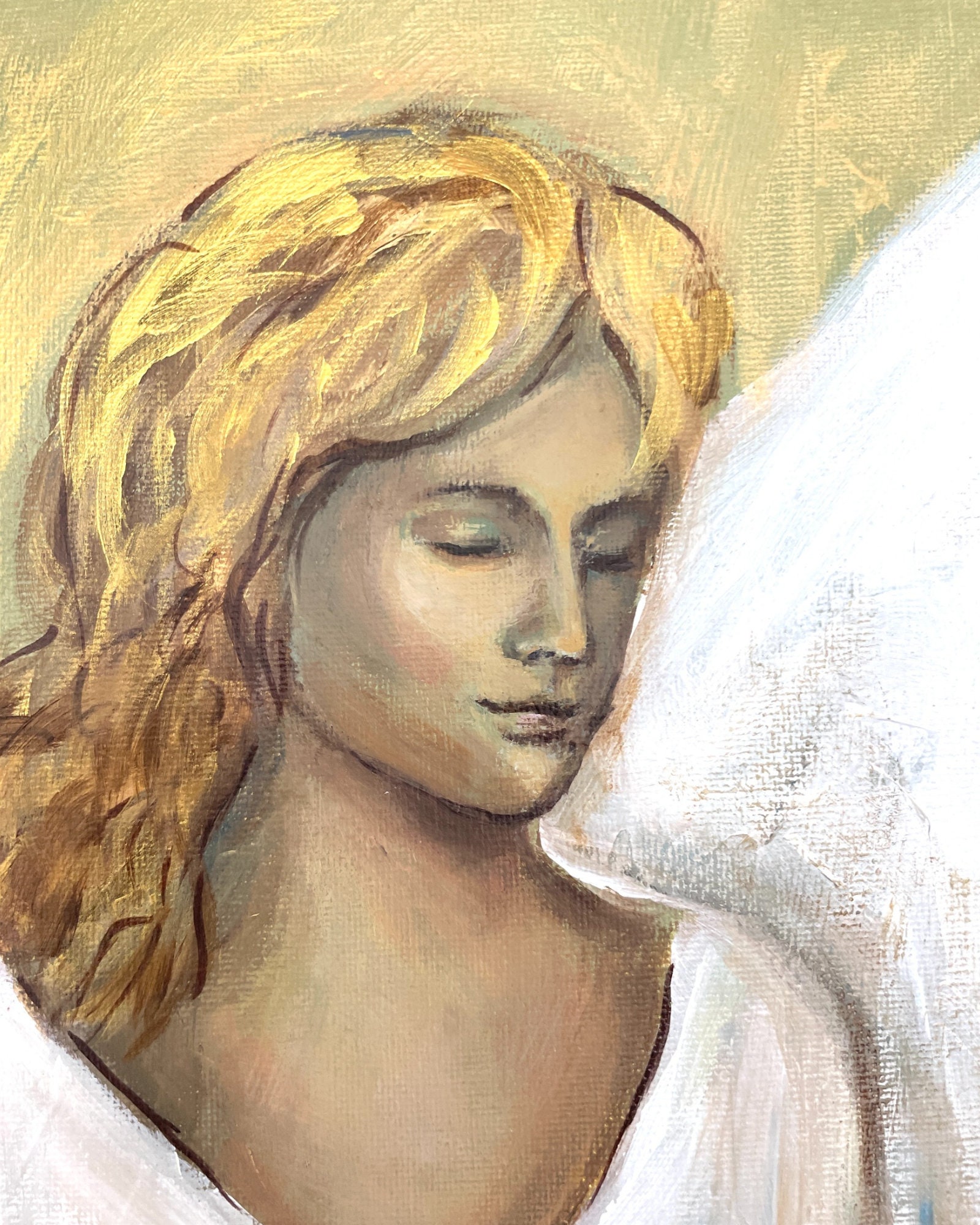 Angel Heart, Angel Art, Original Art, Original Art Painting, Angel ...
