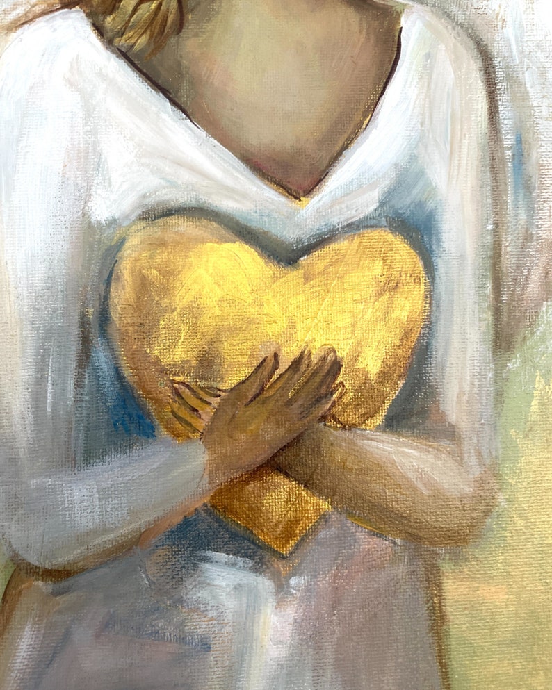 Angel Heart, Angel Art, Original Art, Original Art Painting, Angel ...