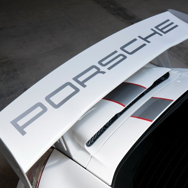 Porsche Spoiler Decal - Etsy