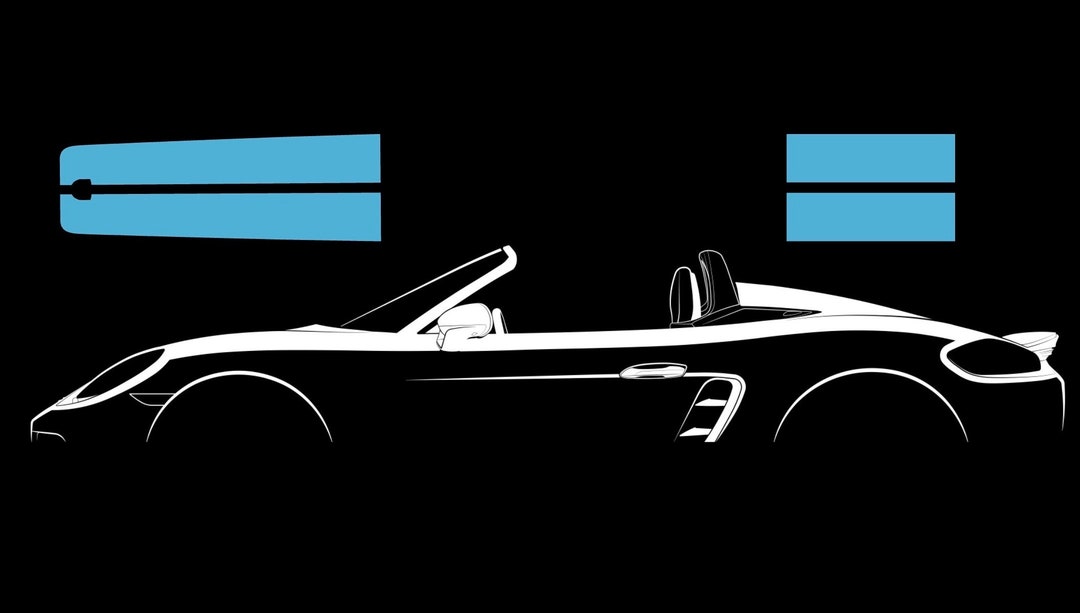 Custom Full Dual Stripe Decal Set Design to Fit: Porsche - Etsy