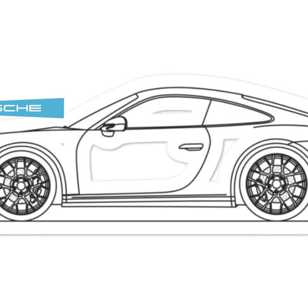 Porsche Logo Hood Decal - Etsy