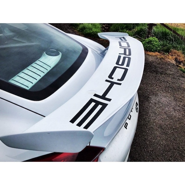 Porsche Spoiler Decal - Etsy