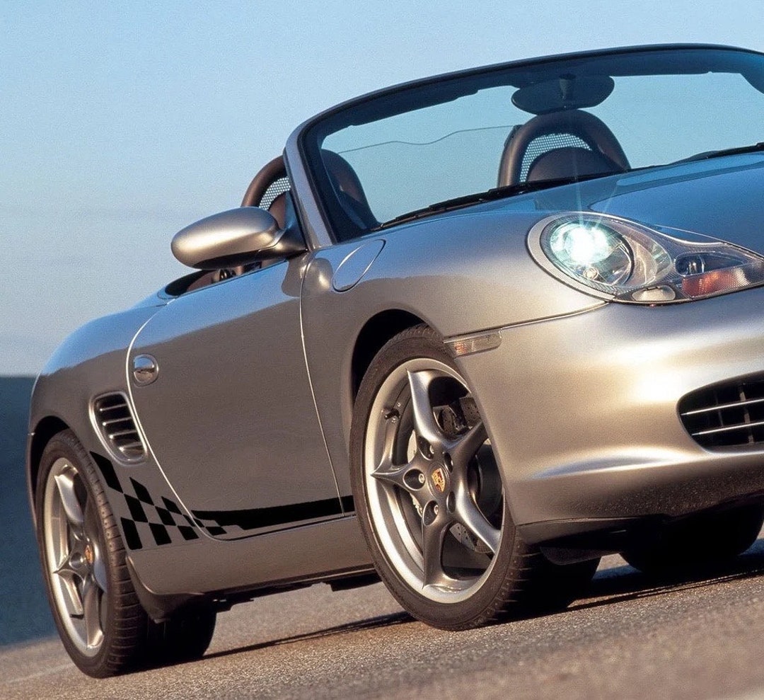 Porsche Boxster 1996-2004 Checkered Flag Door Decal Set GT4 S - Etsy