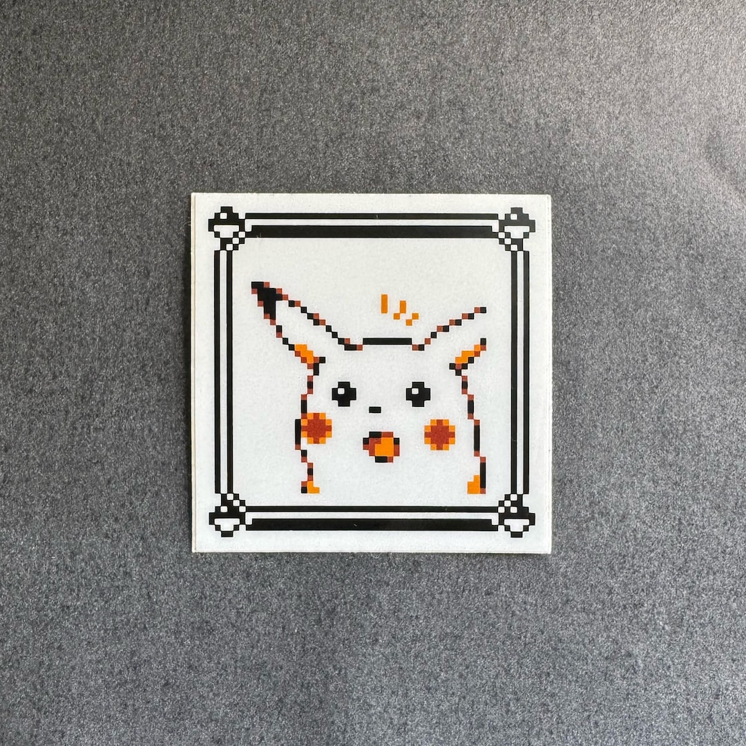 Shocked Pikachu Mood Sprite Sticker - Etsy