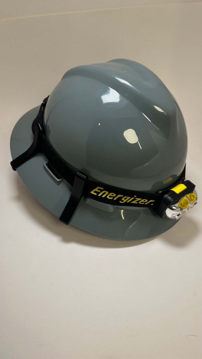 Unbreakable MSA Full Brim Hard Hat Clip, Headlamp Clips, Hard Hat Light ...