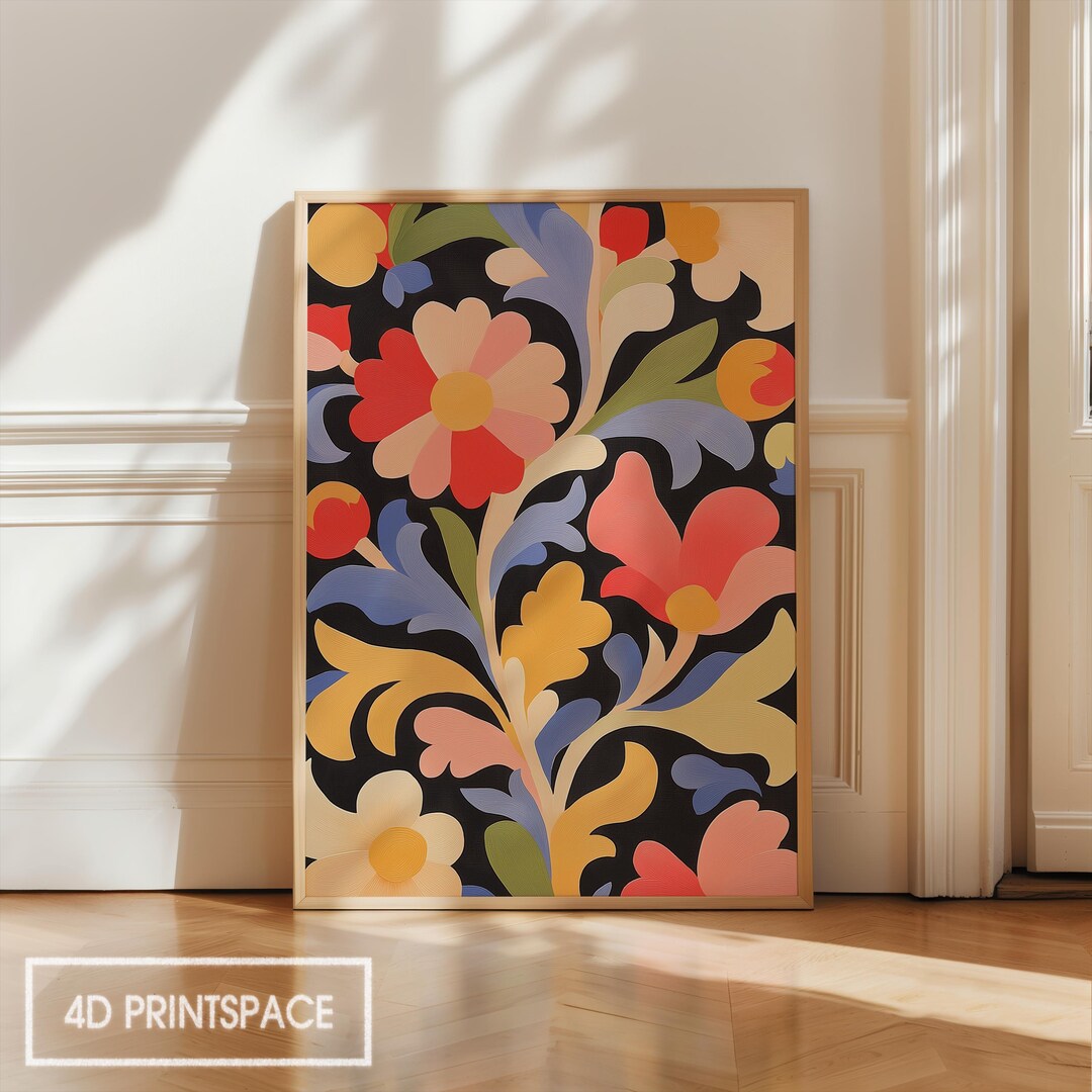 Hand-painted Rosemaling Art Print | Traditional Scandinavian Folk ...