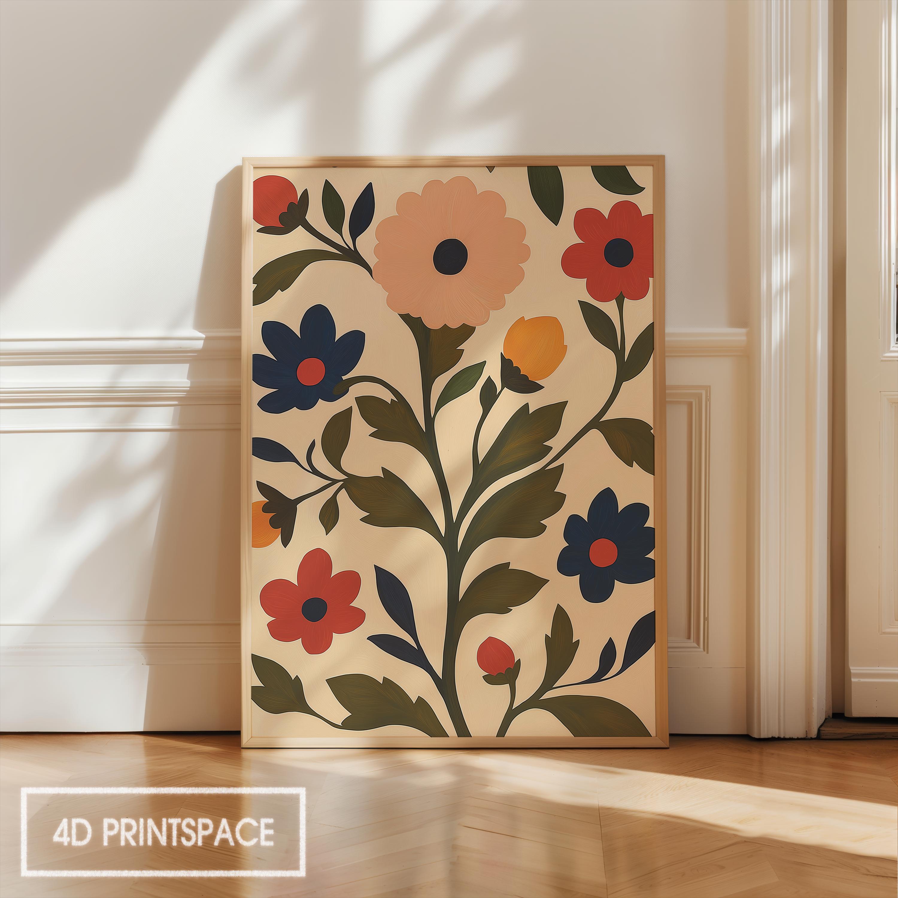 Hand-painted Rosemaling Art Print | Traditional Scandinavian Folk ...