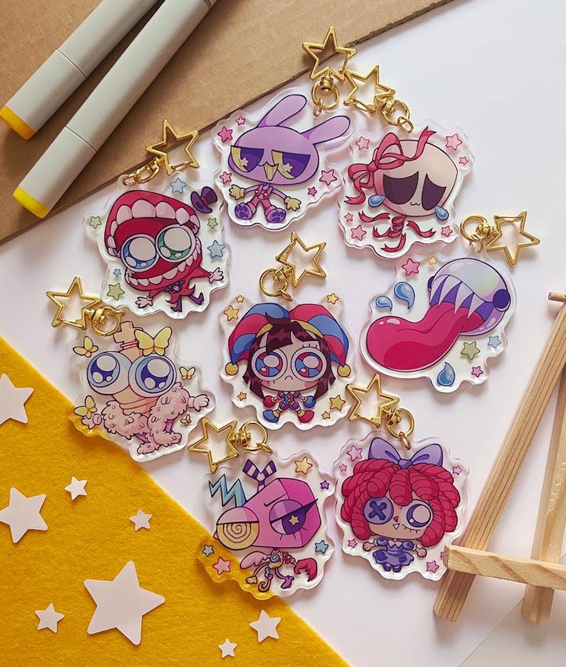TADC Acrylic Keychains | Amazing Digital Circus | Pomni, Jax, Kinger ...
