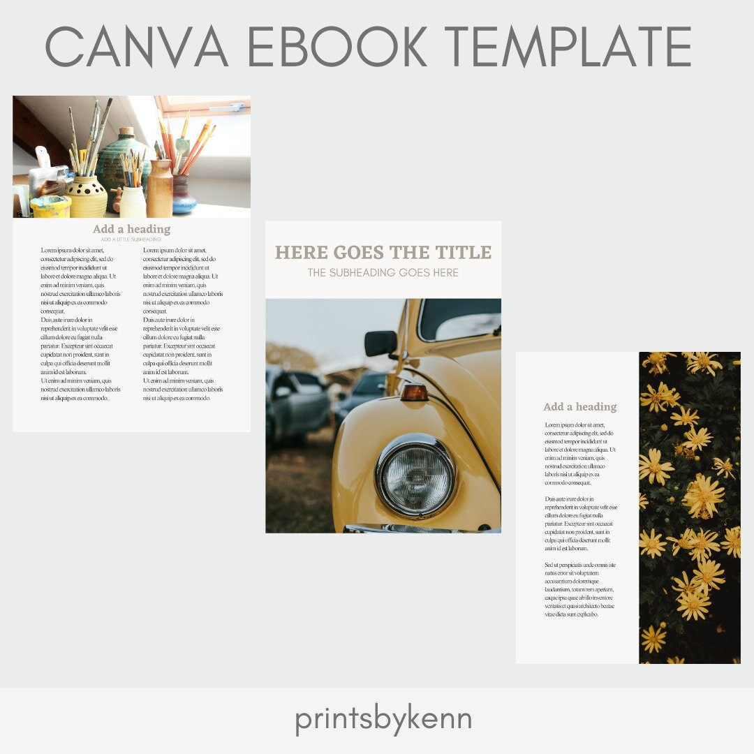 Editable Canva E-book Template for Any Purpose - Etsy
