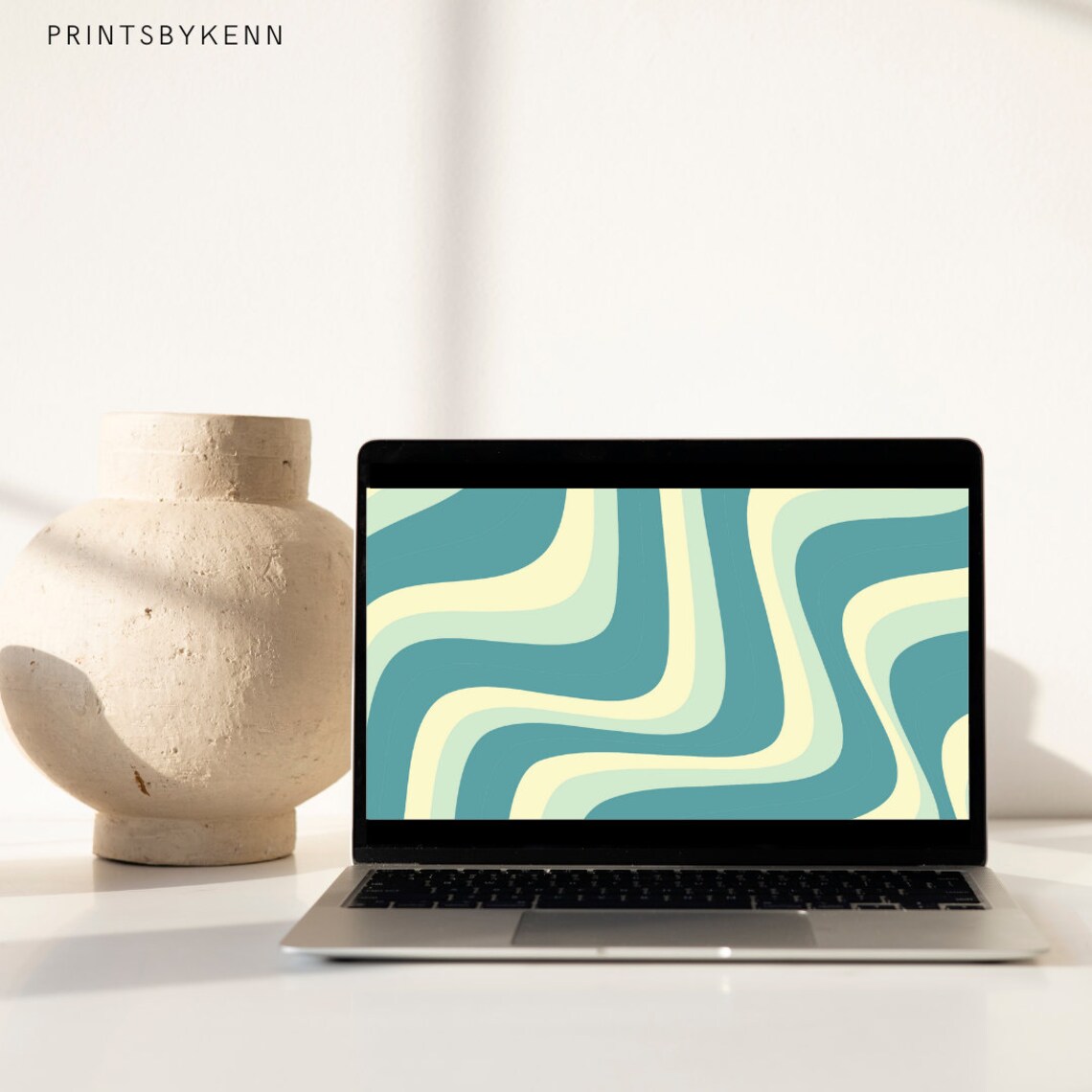 Abstract & Colorful Desktop Wallpaper Background Set - Digital - Set of ...
