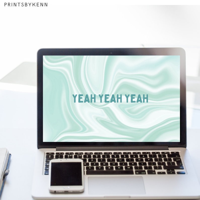 Abstract & Colorful Desktop Wallpaper Background Set - Digital - Set of ...