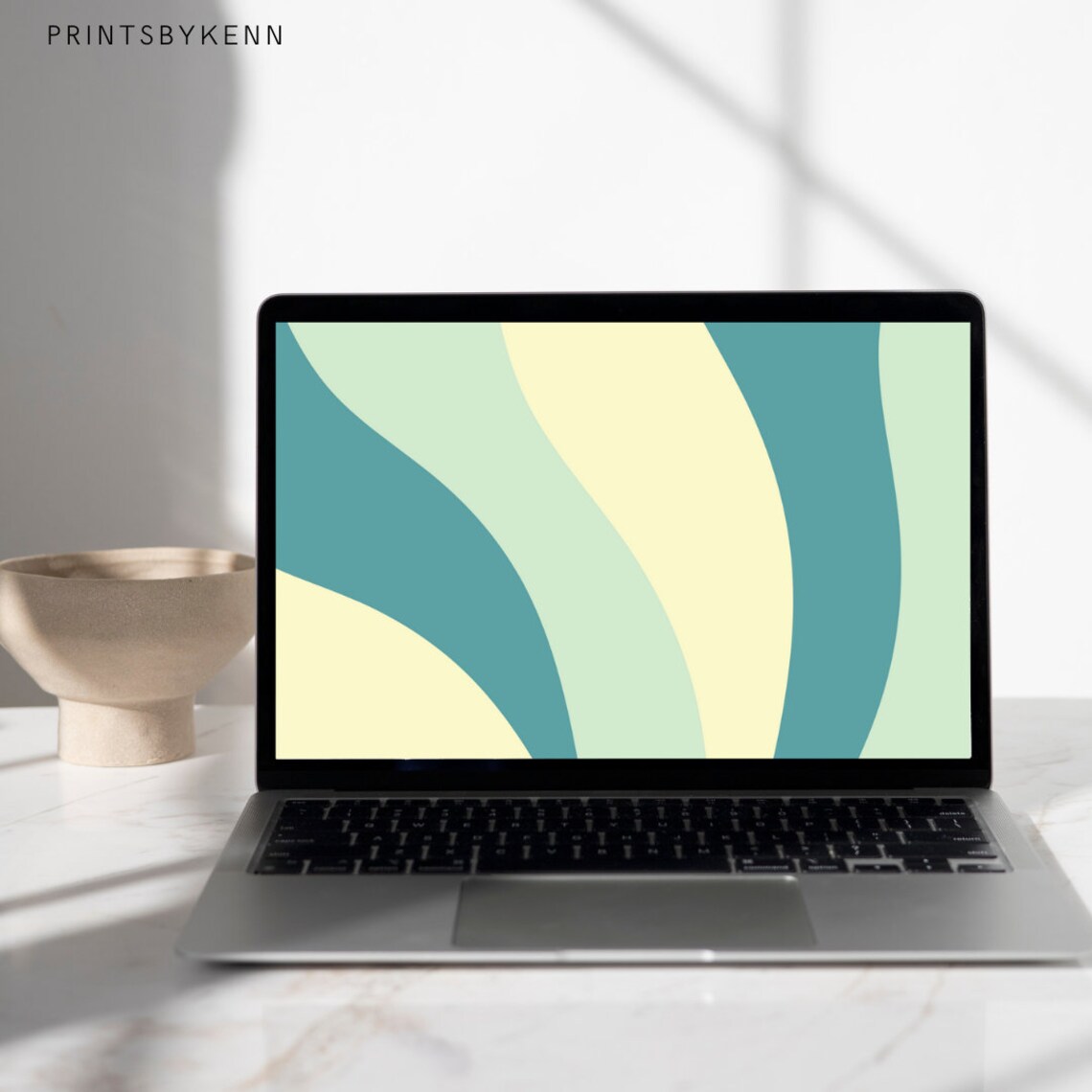 Abstract & Colorful Desktop Wallpaper Background Set - Digital - Set of ...