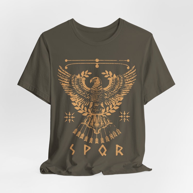 Roman Empire T-shirt: SPQR Golden Eagle Army Shirt History Shirt ...