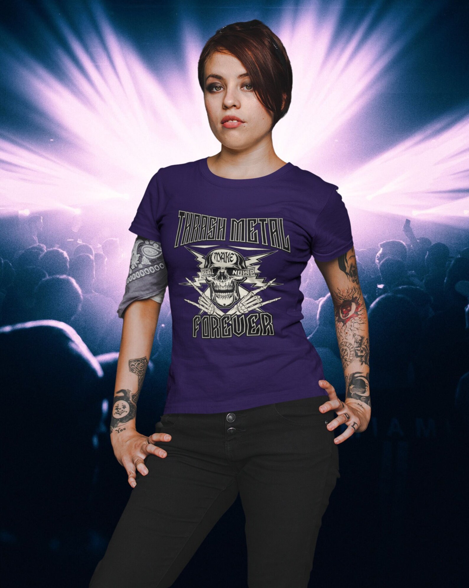 Thrash Metal Legacy: Forever Unleashing Raw Energy in T-shirt Designs ...