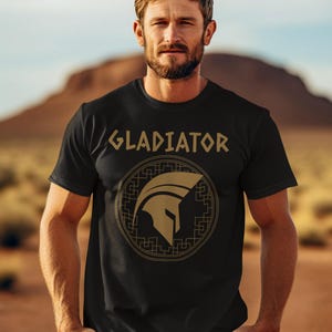 Gladiator Tribute T-shirt - Ancient Warrior History Shirt Warrior Tee ...