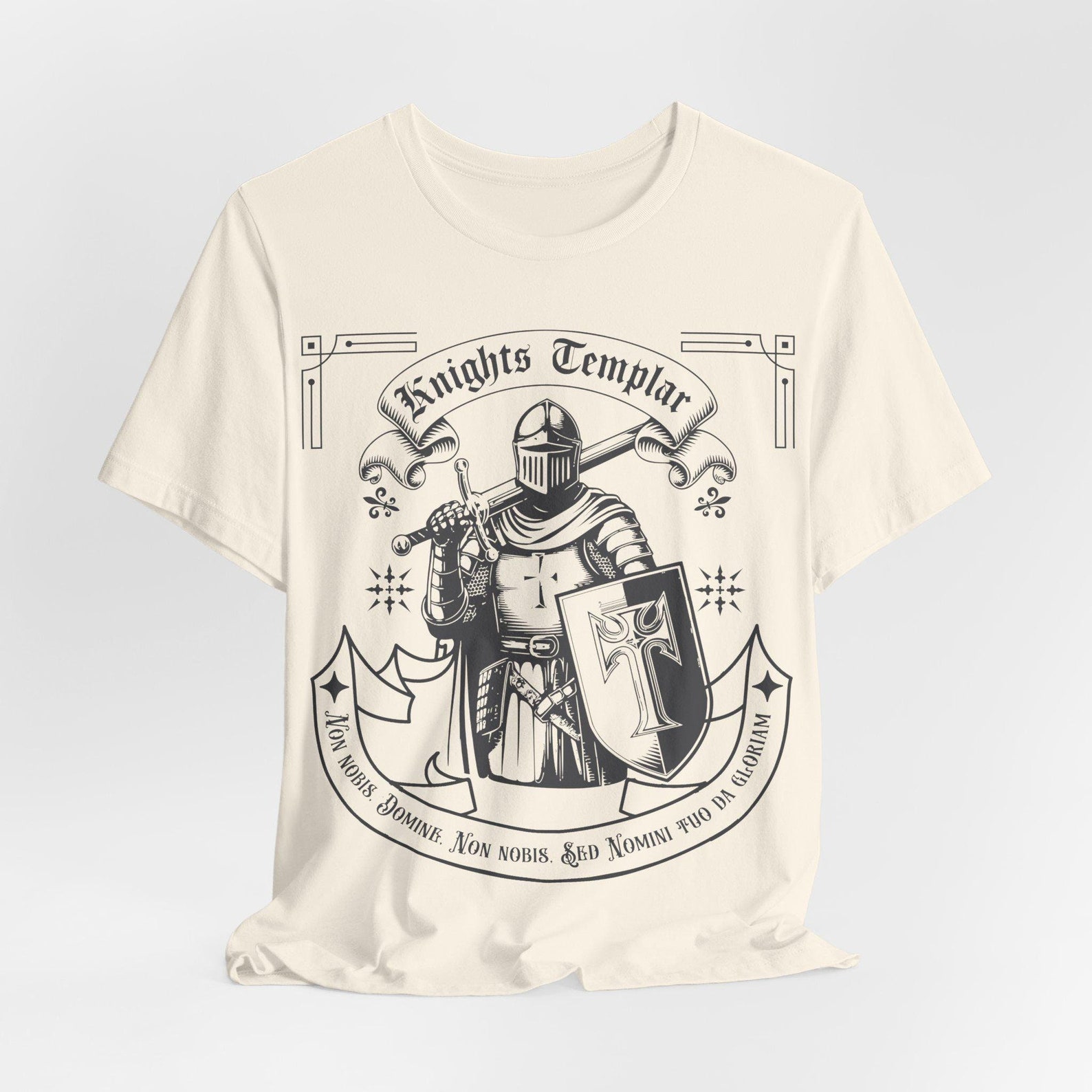 Knights Templar Tee, Warrior History T-shirt, Battle Cry Gift, Army ...