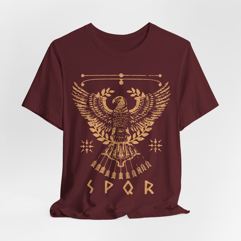 Roman Empire T-shirt: SPQR Golden Eagle Army Shirt History Shirt ...