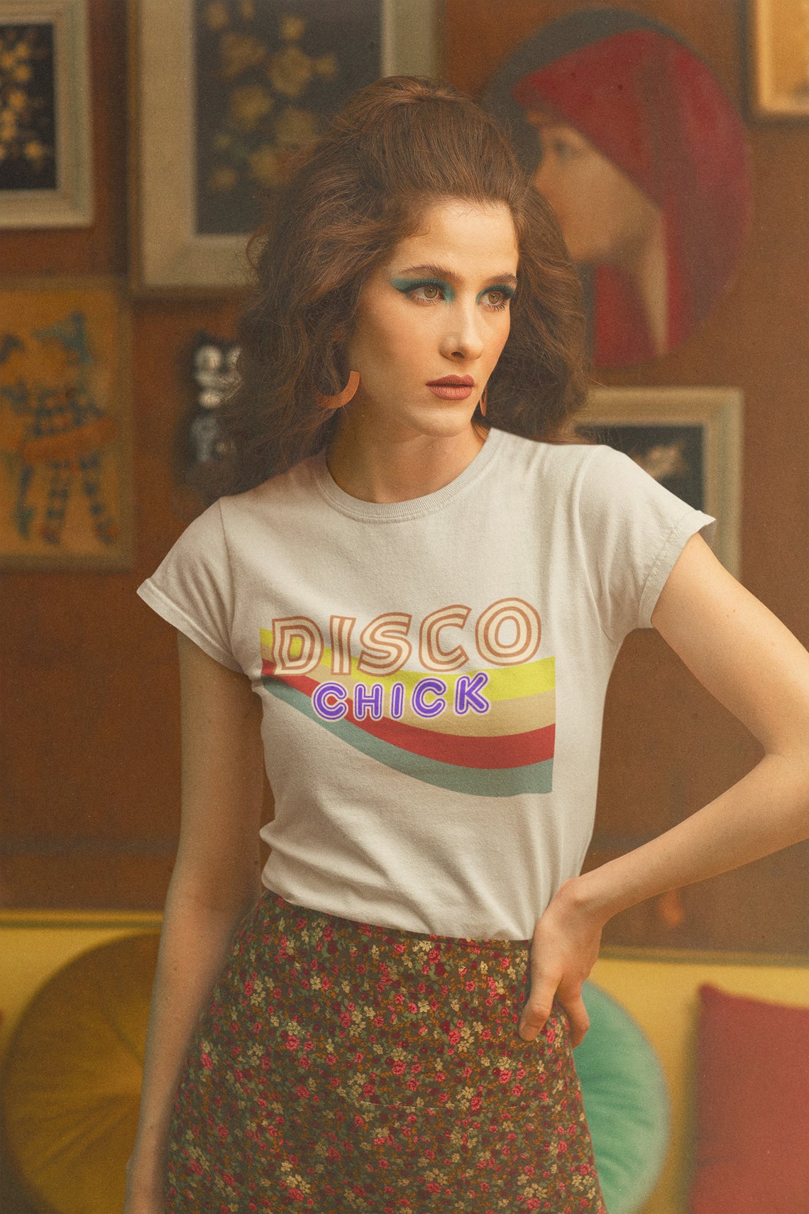 Get Ready to Groove in Style With Our disco Chick Shirt. Retro and ...