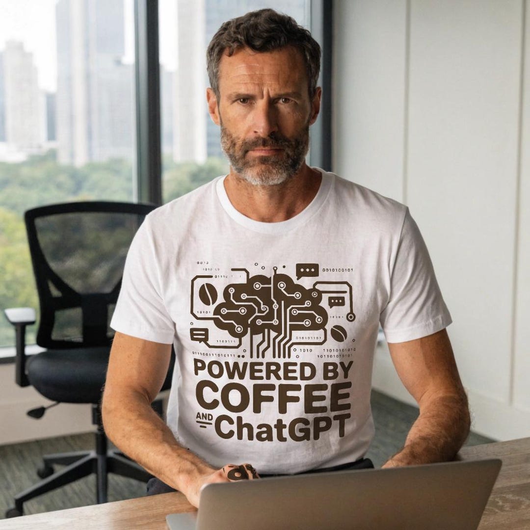 Funny AI Coffee Shirt, Prompt Engineer Tee, Programmer Gift, Geek Humor ...