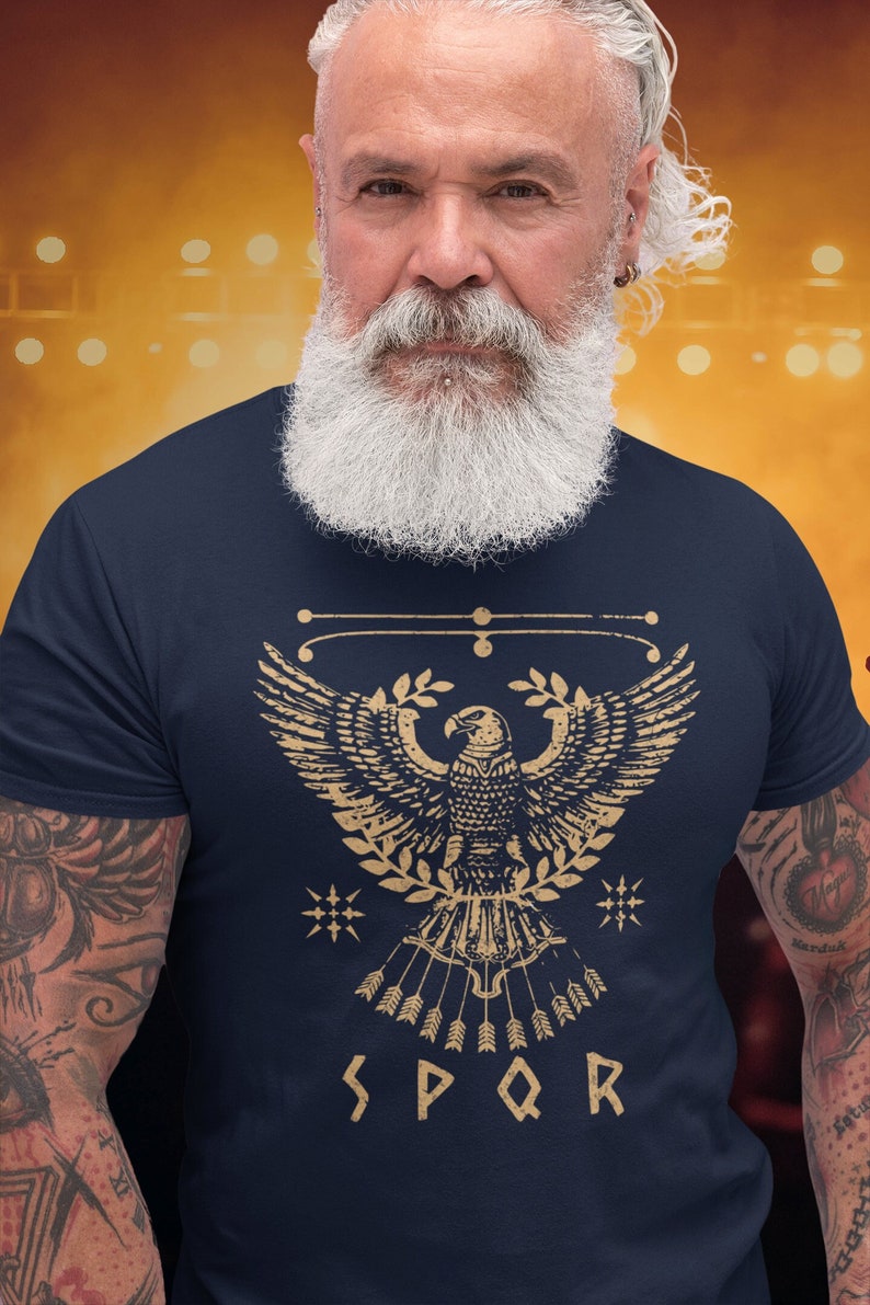 Roman Empire T-shirt: SPQR Golden Eagle Army Shirt History Shirt ...