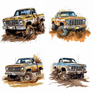 Squarebody Chevy Clipart - Etsy