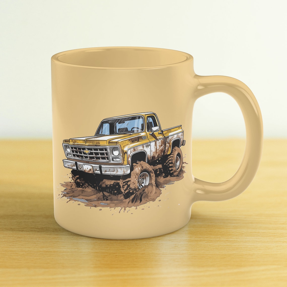 Stylized Brown & Blue 1979 Chevy Square Body Silverado 4X4 Lifted ...