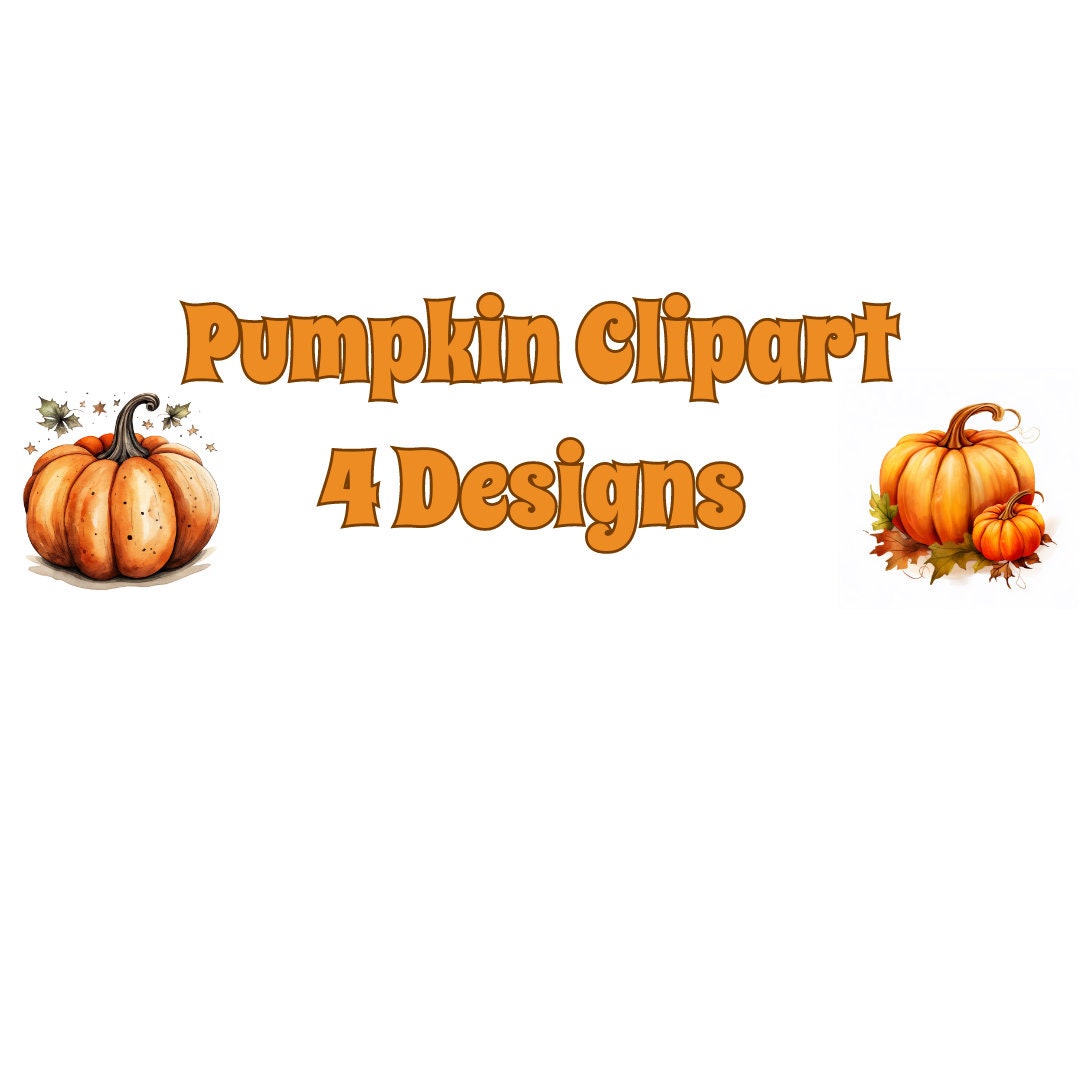 Fall Pumpkin Clip Art Instant Download PNG Digital Download Clip Art ...