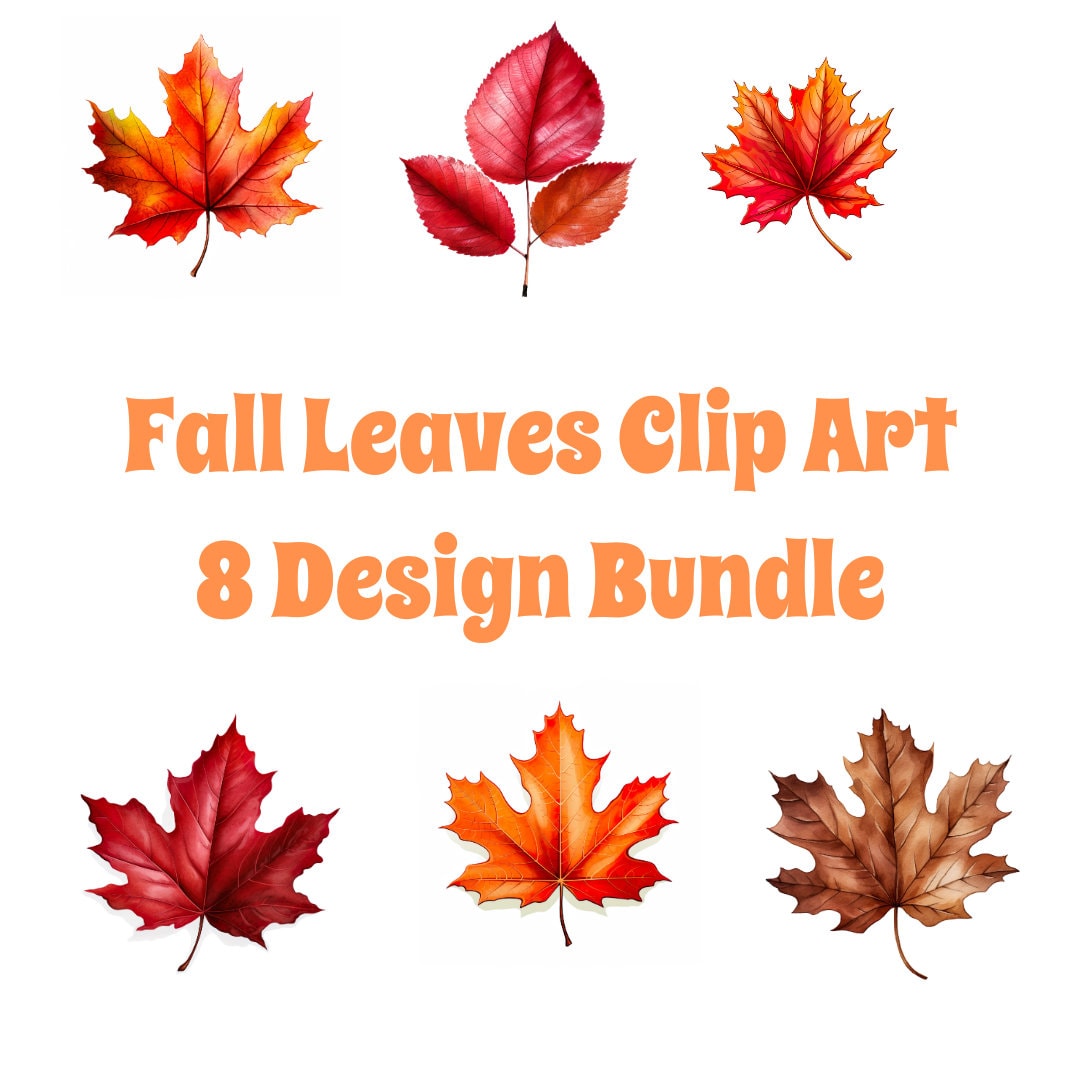 Fall Leaves Instant Download PNG Digital Download Clip Art Print Art ...