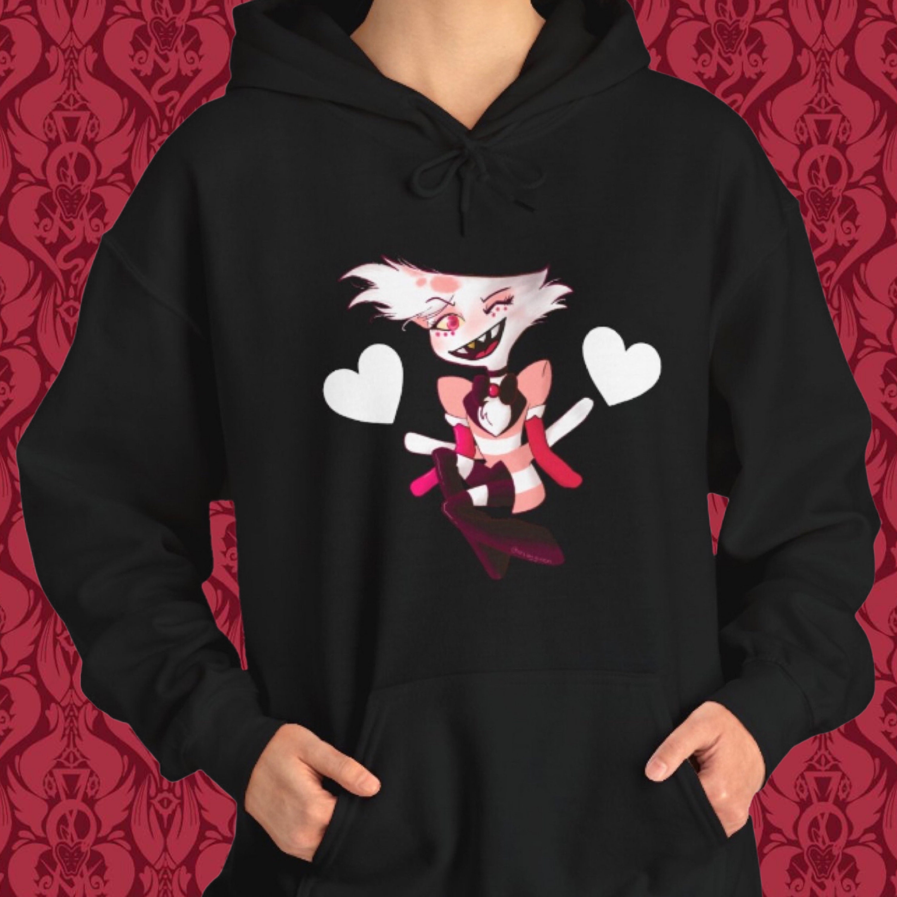 Angel Dust Hazbin Hotel Hoodie/hooded Sweatshirt - Etsy
