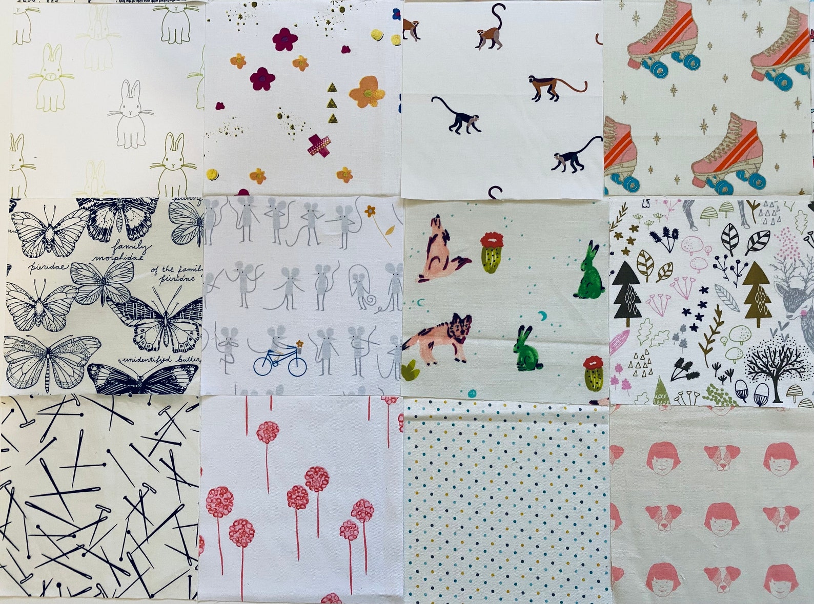 5 Inch Square Fussy Cut I Spy Low Volume Charm Pack, 40 Cotton Charm ...