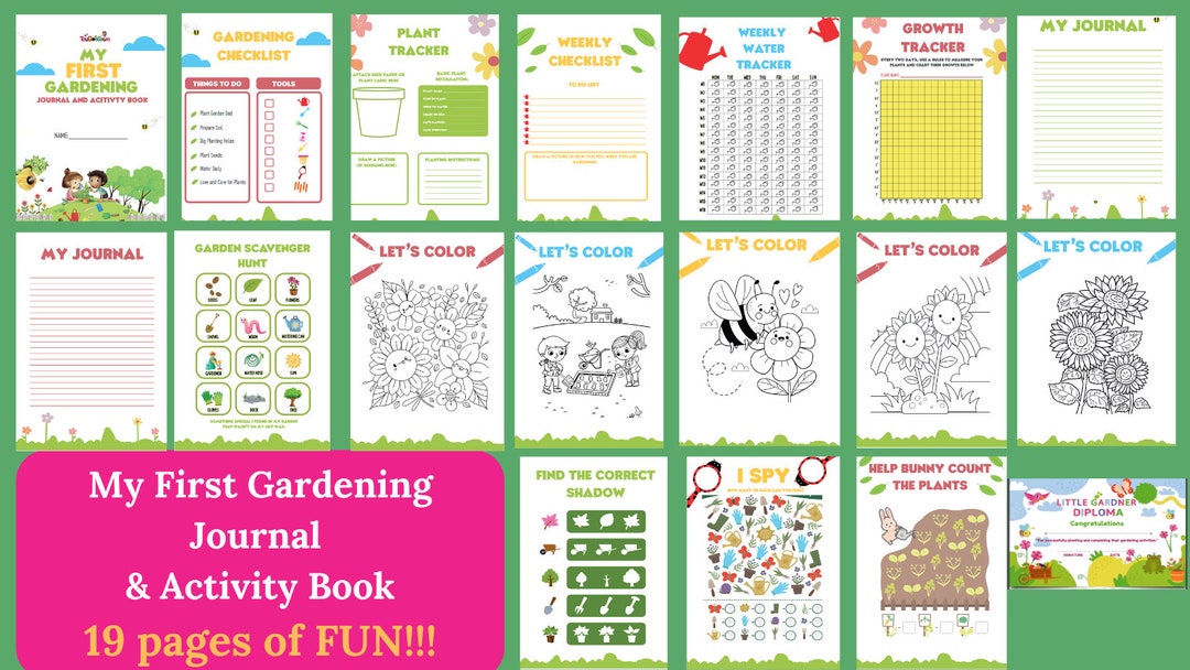 Educational FUN My 1st Gardening Planner Journal & Activity Book (ages ...