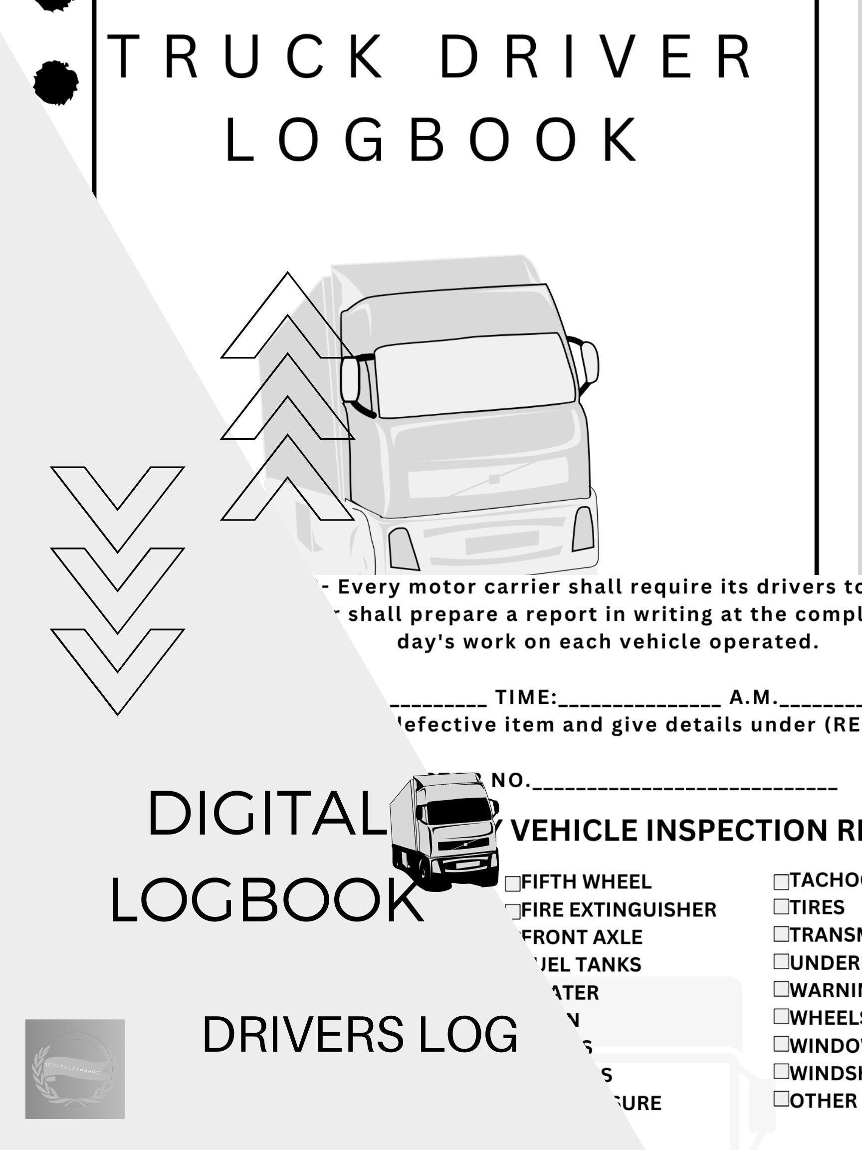 Truck Drivers Logbook -- INSTANT DOWNLOAD, Pdf/png Digital Download - Etsy