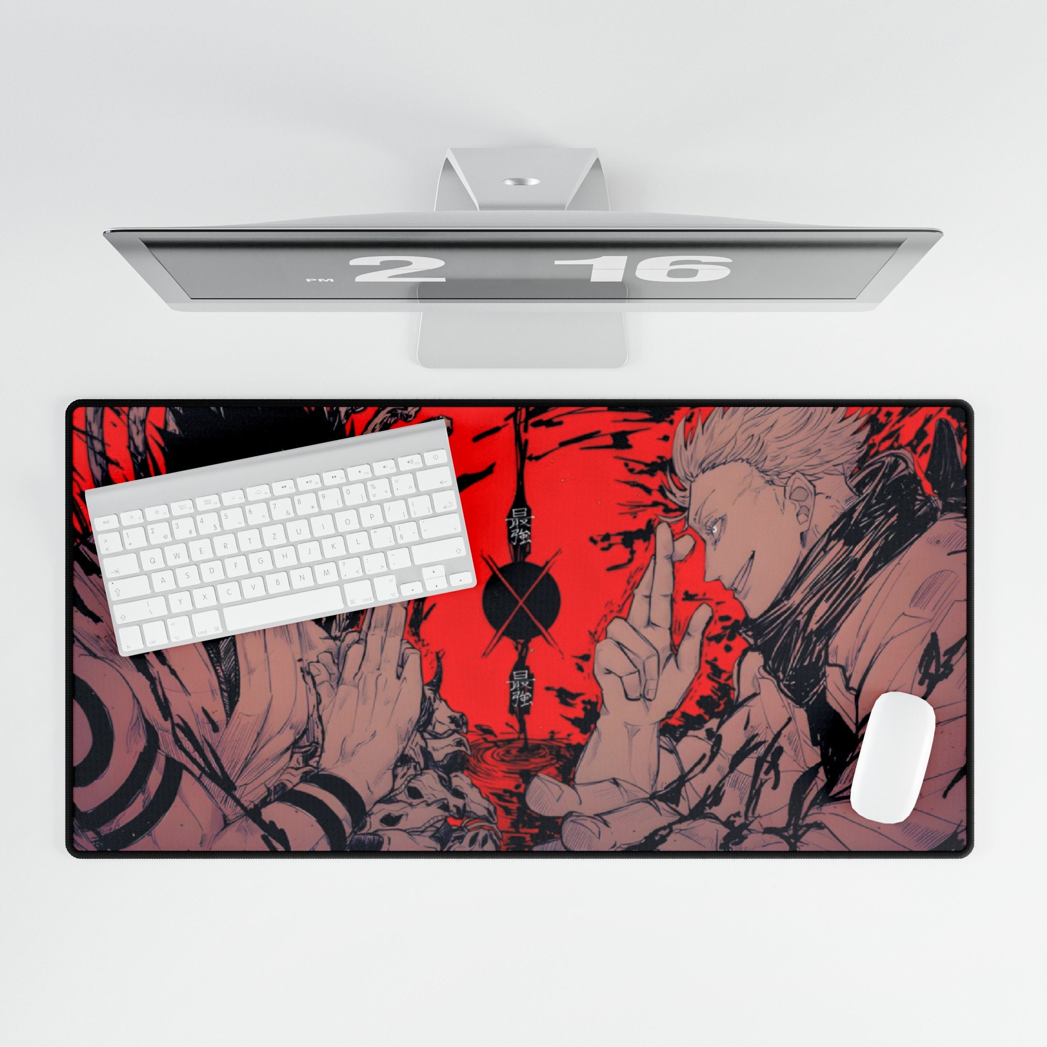 Jujutsu Kaisen Gojo Vs Sukuna, Desk Mats With Gojo, Satoru Gojo and ...