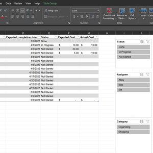 Excel Party Planner Template - Etsy