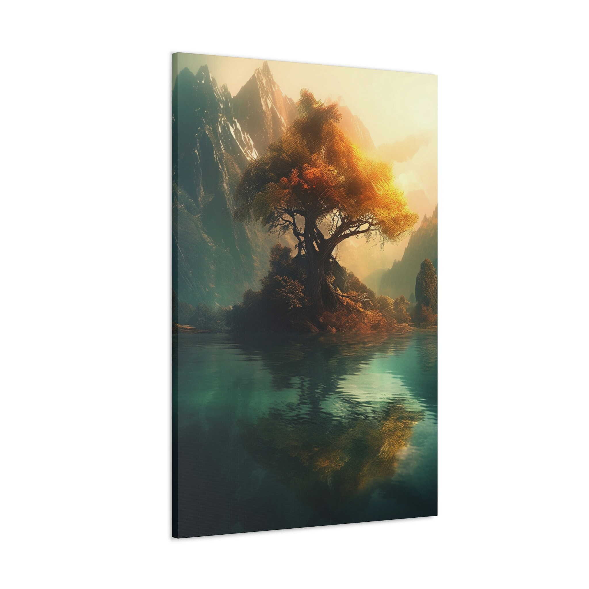 Fae Tree of Knowledge, Dreamlight Reflections, Canvas Wall Art - Etsy