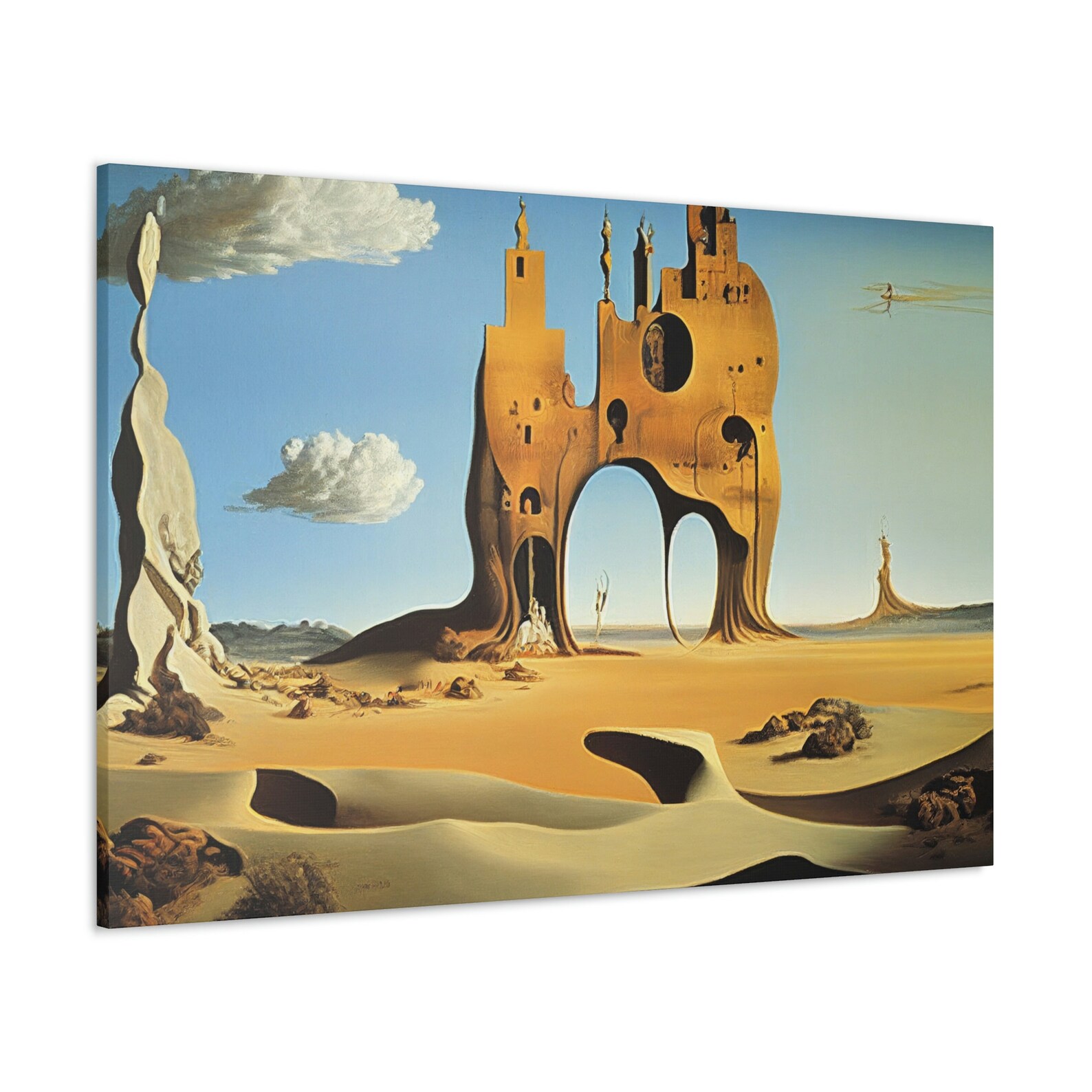 The Desert, Surrealism, Salvador Dalì Inspired, Canvas Wall Art - Etsy UK