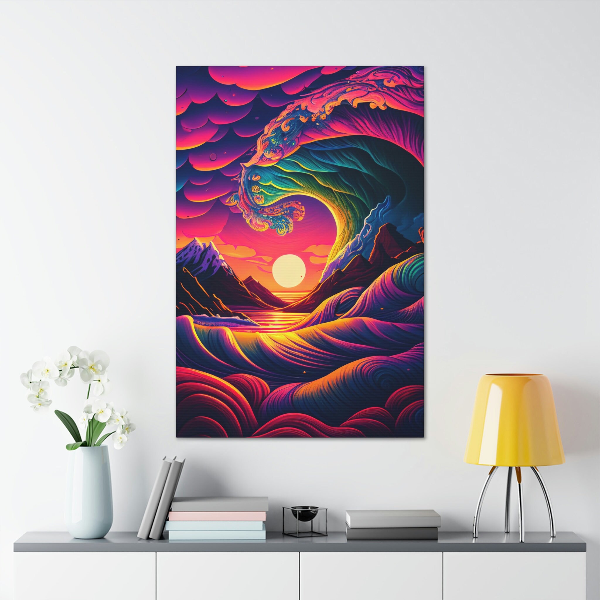 Helix Wave Art, Canvas Wall Art, Wave Art - Etsy