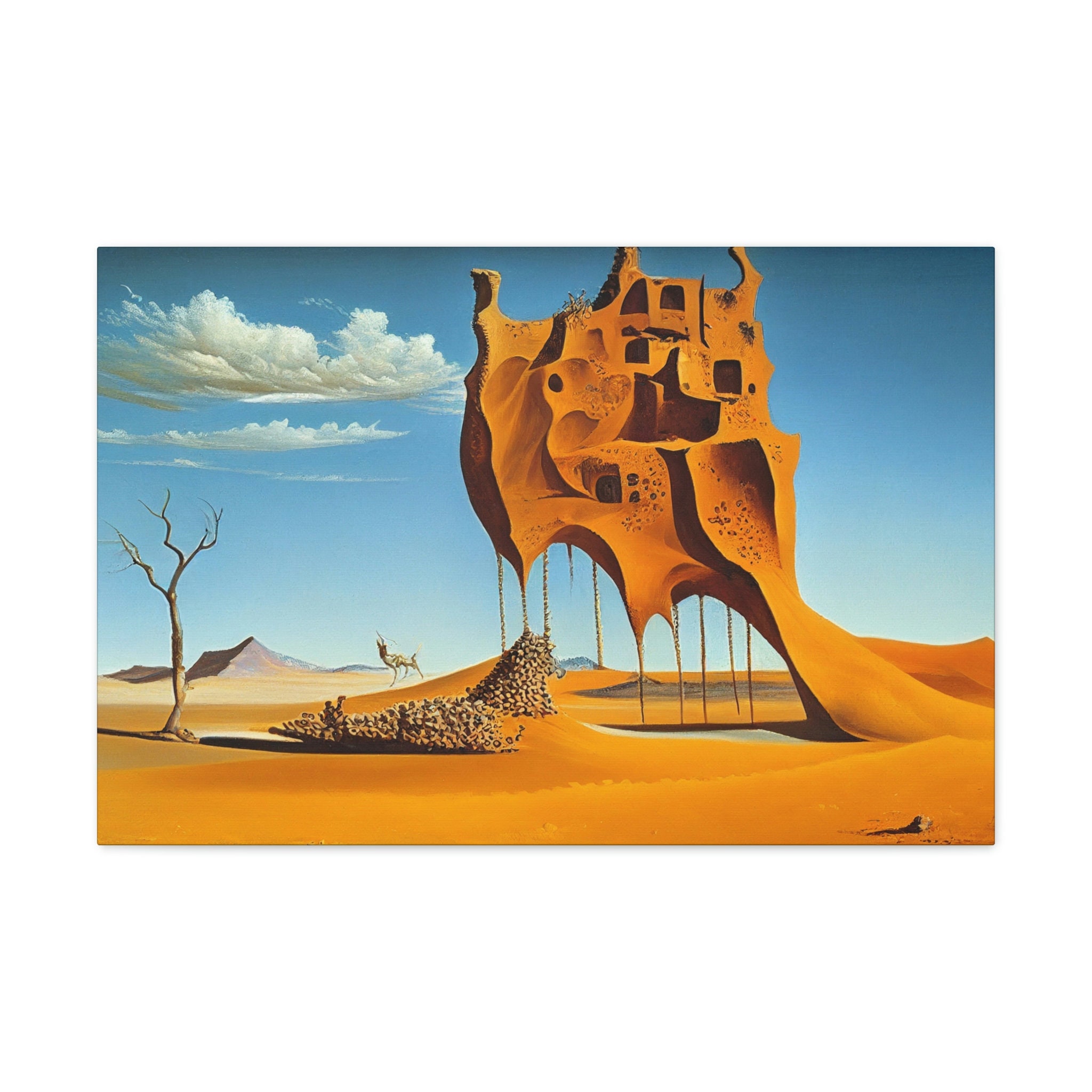 The Desert 2, Surrealism, Salvador Dalì Inspired, Canvas Wall Art - Etsy