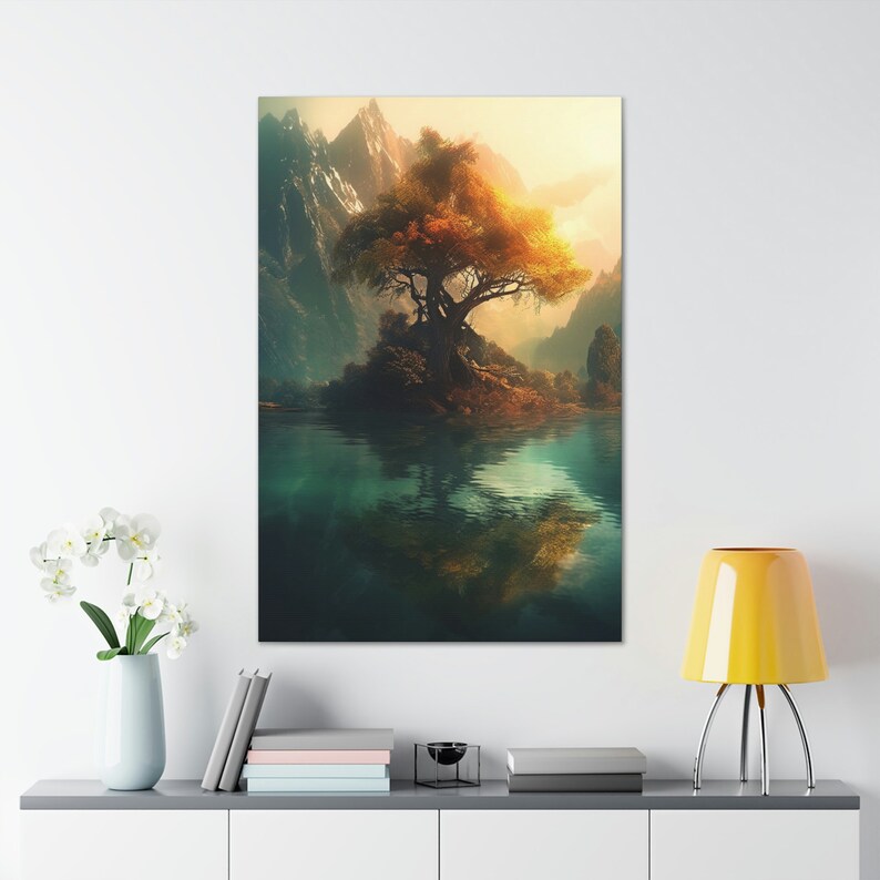 Fae Tree of Knowledge Dreamlight Reflections Canvas Wall Art - Etsy
