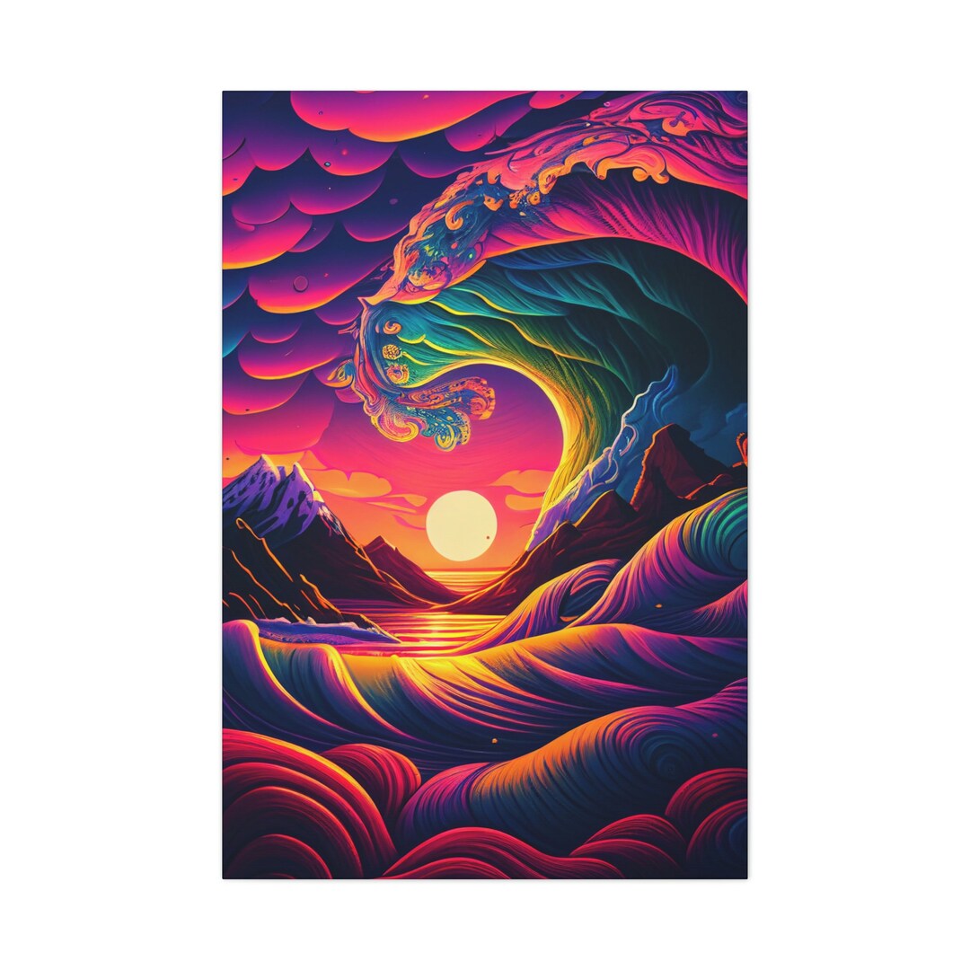 Helix Wave Art, Canvas Wall Art, Wave Art - Etsy