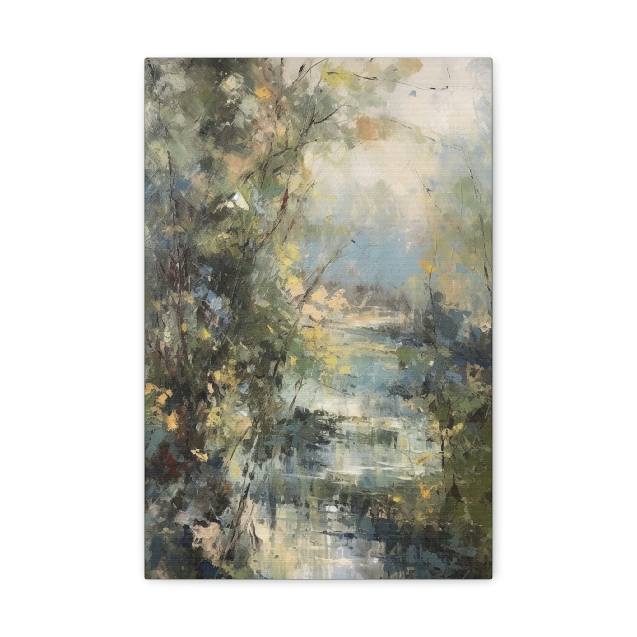 Calming Impressionism Painting Part 2, Soft Brushstrokes, Muted Blues ...